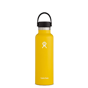 Hydro Flask Water Bottle - Standard Mouth Flex Lid - 21 oz, Sunflower