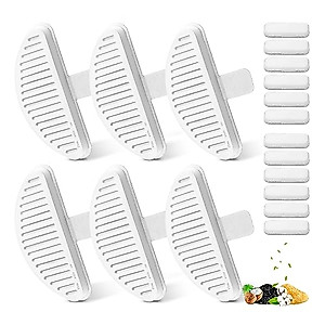 Cat Fountain Filters for Wireless Operated 67oz/2L, 6 Pack Replacement Filters & 12 Pack Replacement Filter Sponges for 67oz/2L Automatic Pet Fountain Cat Water Fountain Cat Water Dispenser