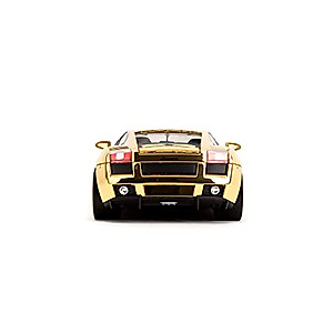 Fast & Furious 1:24 Lamborghini Gallardo Gold Chrome Die-Cast Car, Toys for Kids and Adults