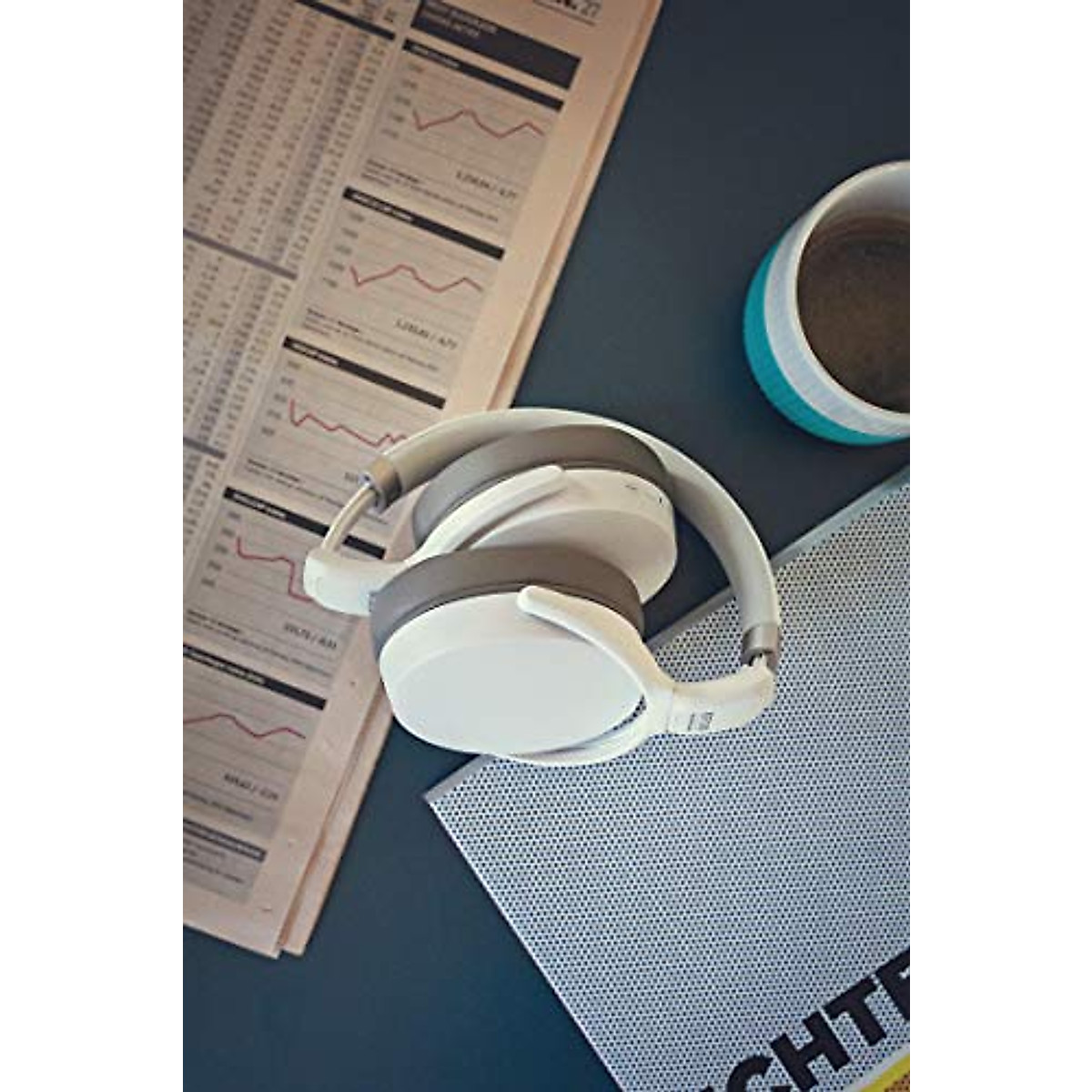 EPOS | SENNHEISER Adapt 360 White (1000210) - Dual-Sided, Dual-Connectivity, Wireless, Bluetooth, ANC Over-Ear Headset | for Mobile Phone & Softphone | Teams Certified