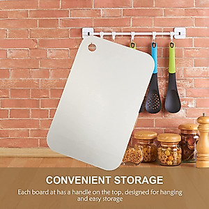 Small Cutting Board for Kitchen, 304 Stainless Steel Cutting Board, Chopping Block Fruit Cutting Block for Home Kitchen (5.9 * 9.8inches)