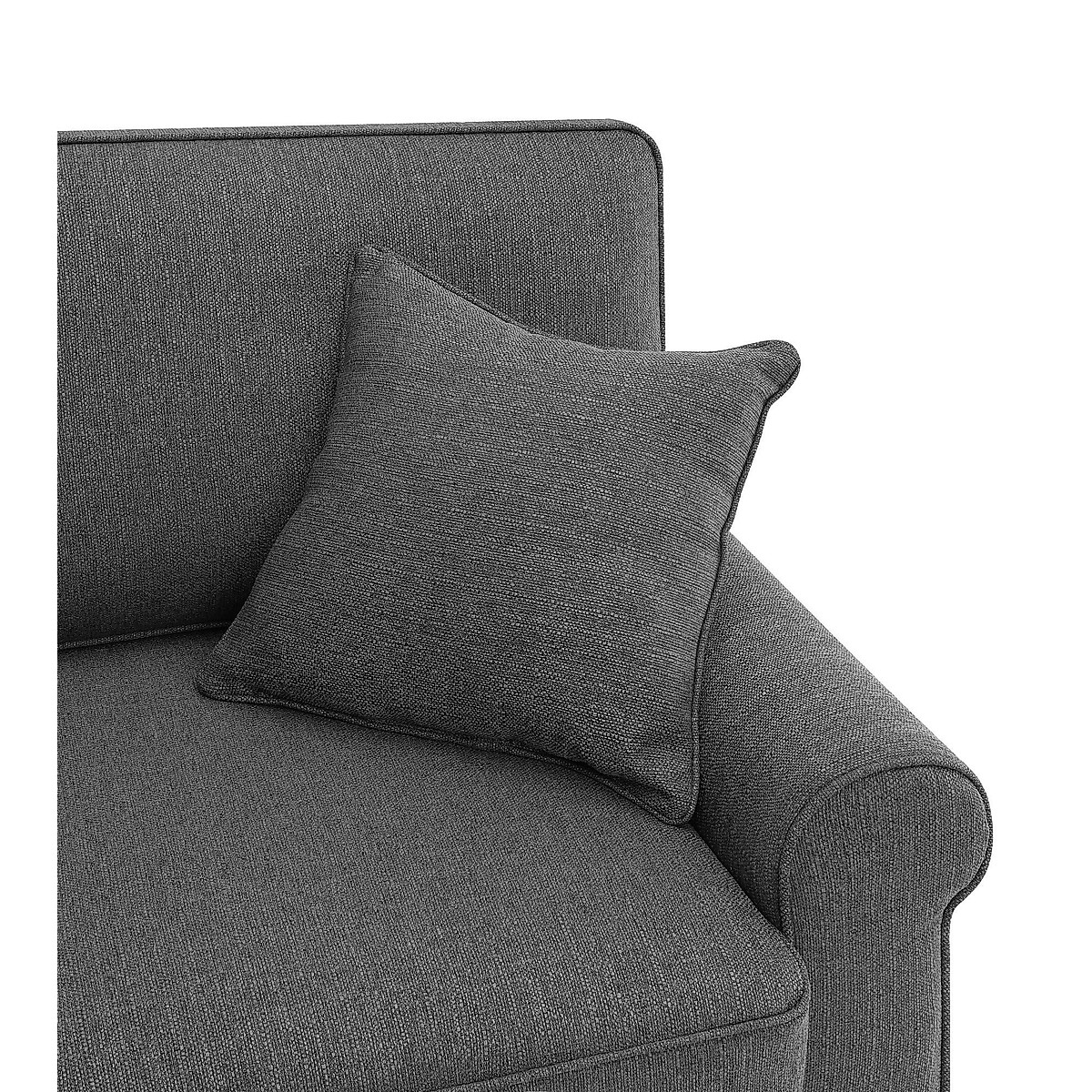 Serta Copenhagen Love Seats, 61" Loveseat, Dark Gray