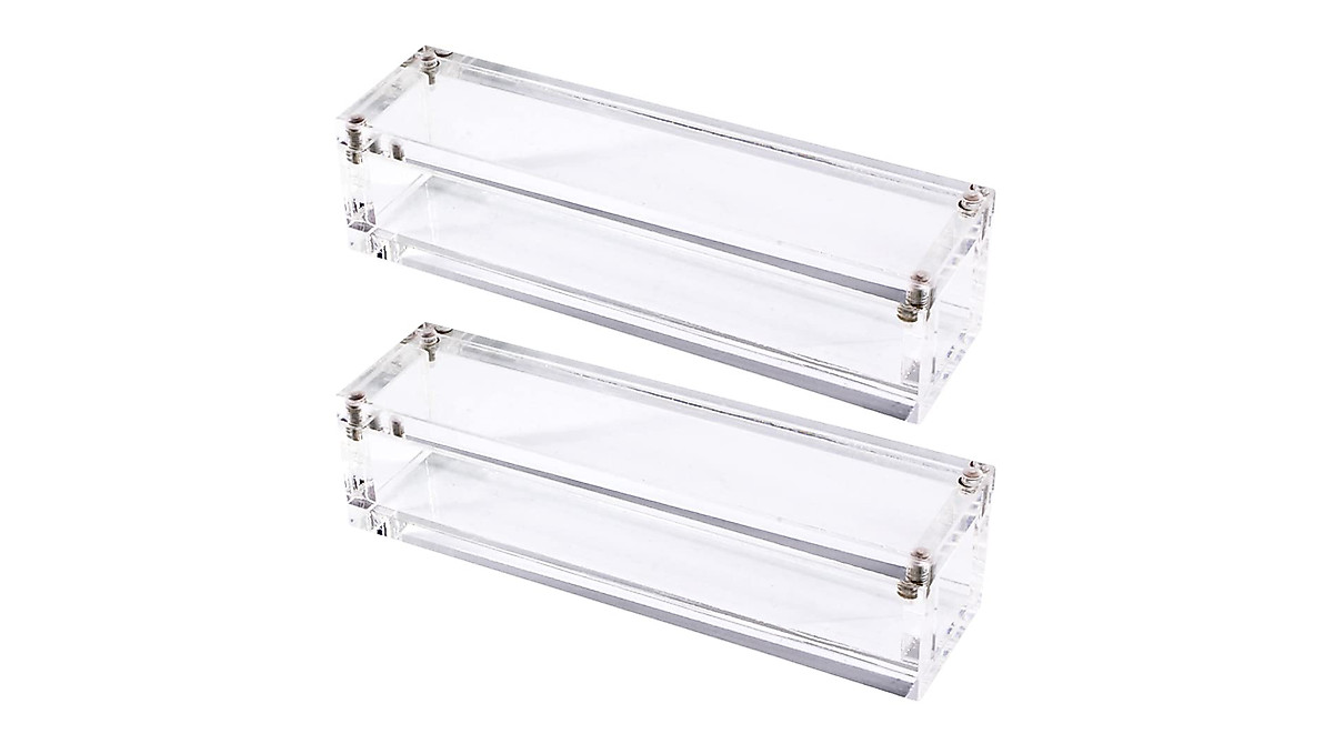Acrylic Dice Display Box Set - Clear Magnetic Storage Cases for Games