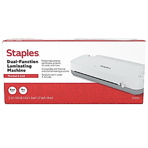 Staples 1171104 9.5-Inch Thermal & Cold Laminating Machine