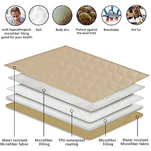 SUNNYTEX Waterproof & Reversible Dog Bed Cover Sofa, Couch Cover Furniture Protector for Pets（52 * 82"