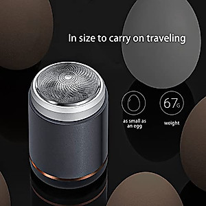 Electric Razor for Men Pocket Size Mini Portable Shaver Wet and Dry Mens Razor USB Rechargeable Shaver Charging Easy One-Button Use Suitable for Home,Car,Travel