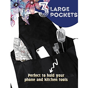 InnoBeta Funny Pickle Gifts for Men and Women, Pickle Apron with Pockets and Adjustable Neck Strap, Kitchen Gardening Apron Gifts for Pickle Lovers - I'm Kind of a Big Dill