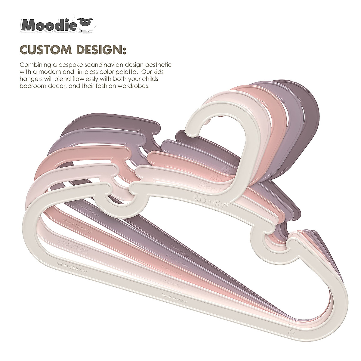 Recycled Plastic Kids Hangers | 13.5" Heavy Duty Big Kids Plastic Hangers | Bulk Pack Childrens Hangers Plastic, Large Toddler Hangers for Clothes | Child Size (2-12yrs | 50 Pack, Pinks)