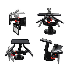 ZHUANYIYI Solar Lights Outdoor,LED Outdoor Waterproof Lighting Rotating Sensor Street Light,48 LED Solar Street Light,Decorative,for Home Garden