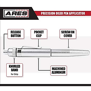 ARES 70004 - Precision Oiler Pen Applicator - Precisely Applies CLP, Ballistol, and Other Lubricants in Tight Places