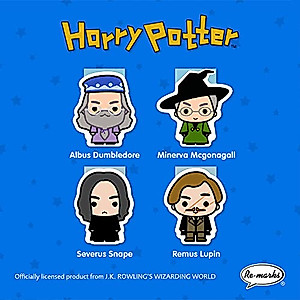 Re-marks “Harry Potter” Professors and Crests Page Clips, 2 Packs of 4, 8 Clips Total