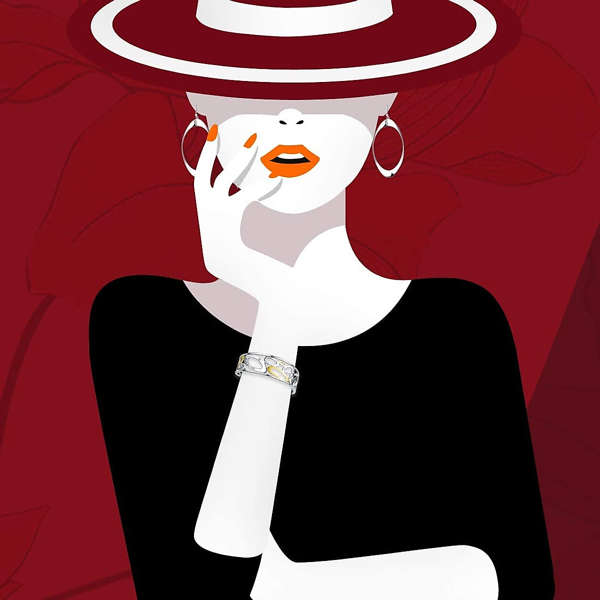 SA SILVERAGE Earrings for Women, 925 Sterling Silver Lightweight Teardrop Earring Large Oval Hoops High Polished Statement Ear Rings Jewelry Gift