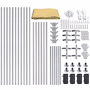 PEAKTOP OUTDOOR 10x20 ft Heavy Duty Carport Car Canopy with Removable Window Sidewalls, Portable Garage Tent Boat Shelter with Reinforced Triangular Beams, Beige