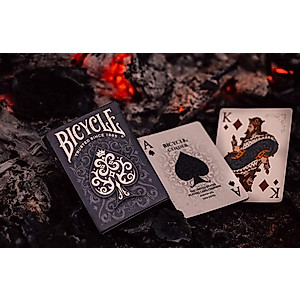 Bicycle Cinder Premium Playing Cards, Silver Smoke Foil, 1 Deck