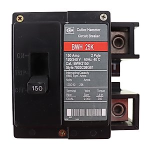 Eaton Cutler Hammer BWH2150 2Pole 150Amp Main Circuit Breaker Kit