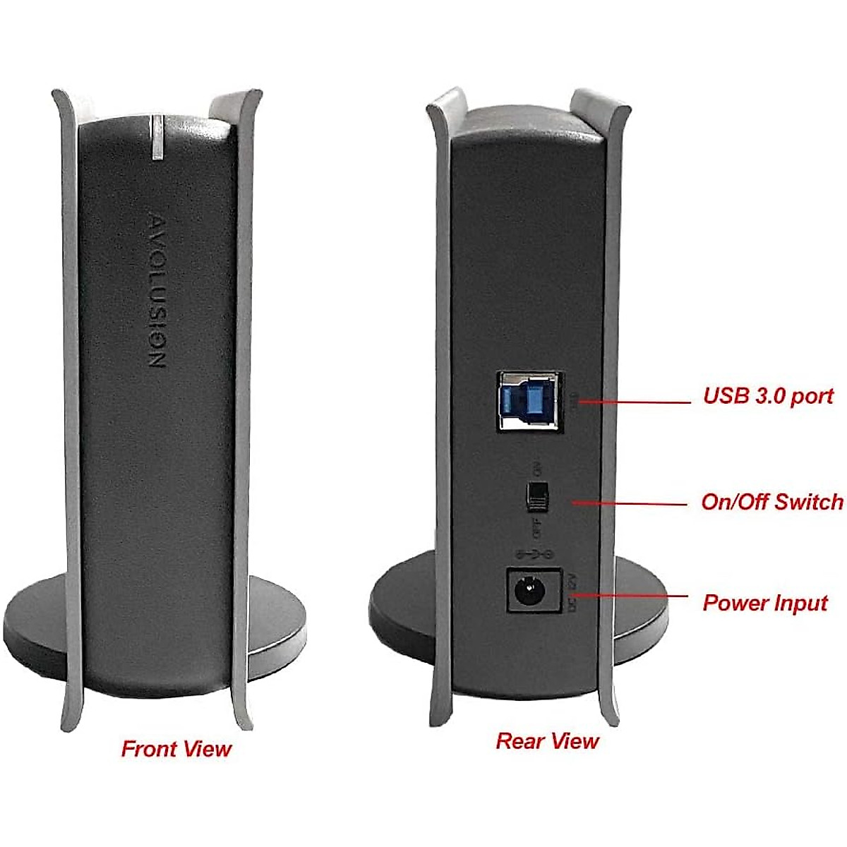 Avolusion PRO-5X Series 4TB USB 3.0 External Gaming Hard Drive Works for PS4 Original, Slim & Pro (Grey)