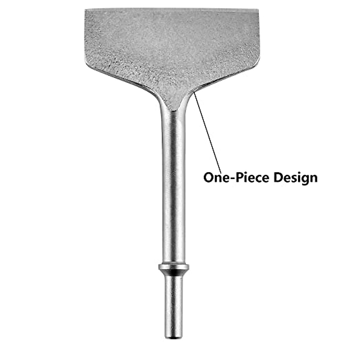 Firecore 4-inch Wide Air Chisel Bit, 0.401 Inch Shank Tile & Thinset Scaling Chisel Thinset Scraper Wall and Floor Scraper Tile Remover Work with Air Chisel Hammer (4" X 7.5")