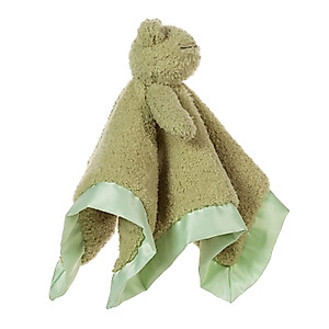 Apricot Lamb Luxury Snuggle Plush Cute Green Frog Infant Stuffed Animals Security Blanket Nursery Character Blanket (Green Frog, 14 Inches)