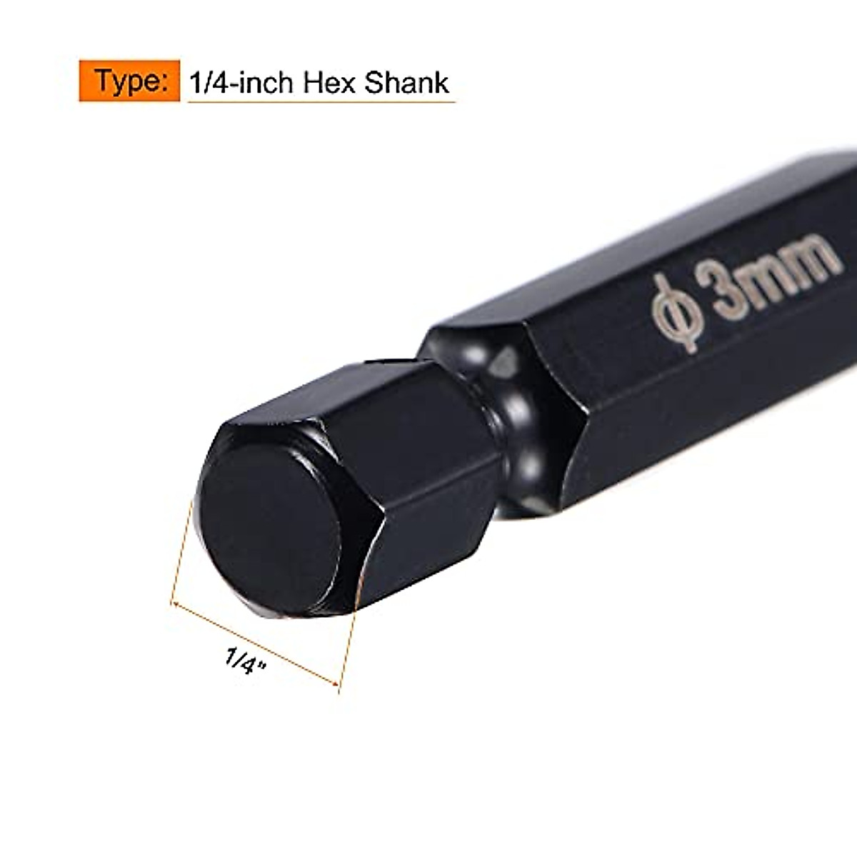 uxcell 2 Pcs Glass Concrete Drill Bit,Masonry Drill Bits Set Carbide Tip for Glass, Brick, Tile, Concrete, Plastic and Wood with Size 3mm