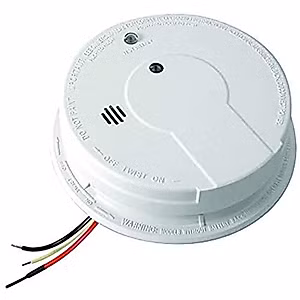 Kidde Smoke Detector, Hardwired Smoke Alarm with 9-Volt Battery Backup, Test-Reset Button, Interconnect Capability