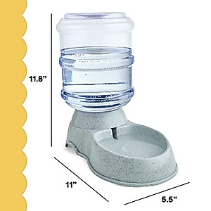 Noa Store Automatic Pet Water Dispenser | 1 and 3 Gallon Cat Water Dispenser and Cat Food Dispenser, H20, BPA-Free, Small and Big Cat Feeder and Dog Water Dispenser, Cat Water Bowl and Dog Feeder