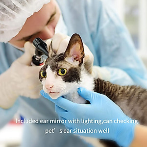 Pet First Aid Kit for Dog, Cat, Rabbit and Other Animal,with Thermometer, Syringe, Otoscope, Perfect for Home Care and Outdoor Travel Emergencies