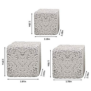 S-Mechanic 9Pcs Hamster Chew Toy Lava Square Stone Teeth Grinding Toys Mineral Stone Chew Toy for Hamsters, Chinchillas, Rabbits and Other Small Animals