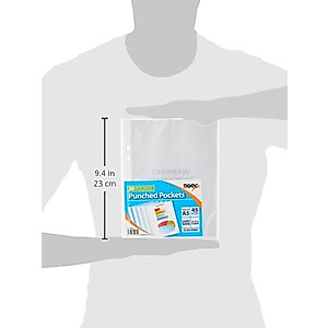 Tiger A5 Strong Transparent Poly Punched Pockets x 20 Sleeves/Wallets