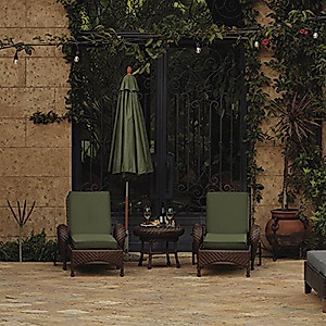 Classic Accessories Montlake FadeSafe Water-Resistant 72 x 21 x 3 Inch Outdoor Chaise Lounge Cushion Slip Cover, Patio Furniture Cushion Cover, Heather Fern Green, Patio Furniture Cushion Covers