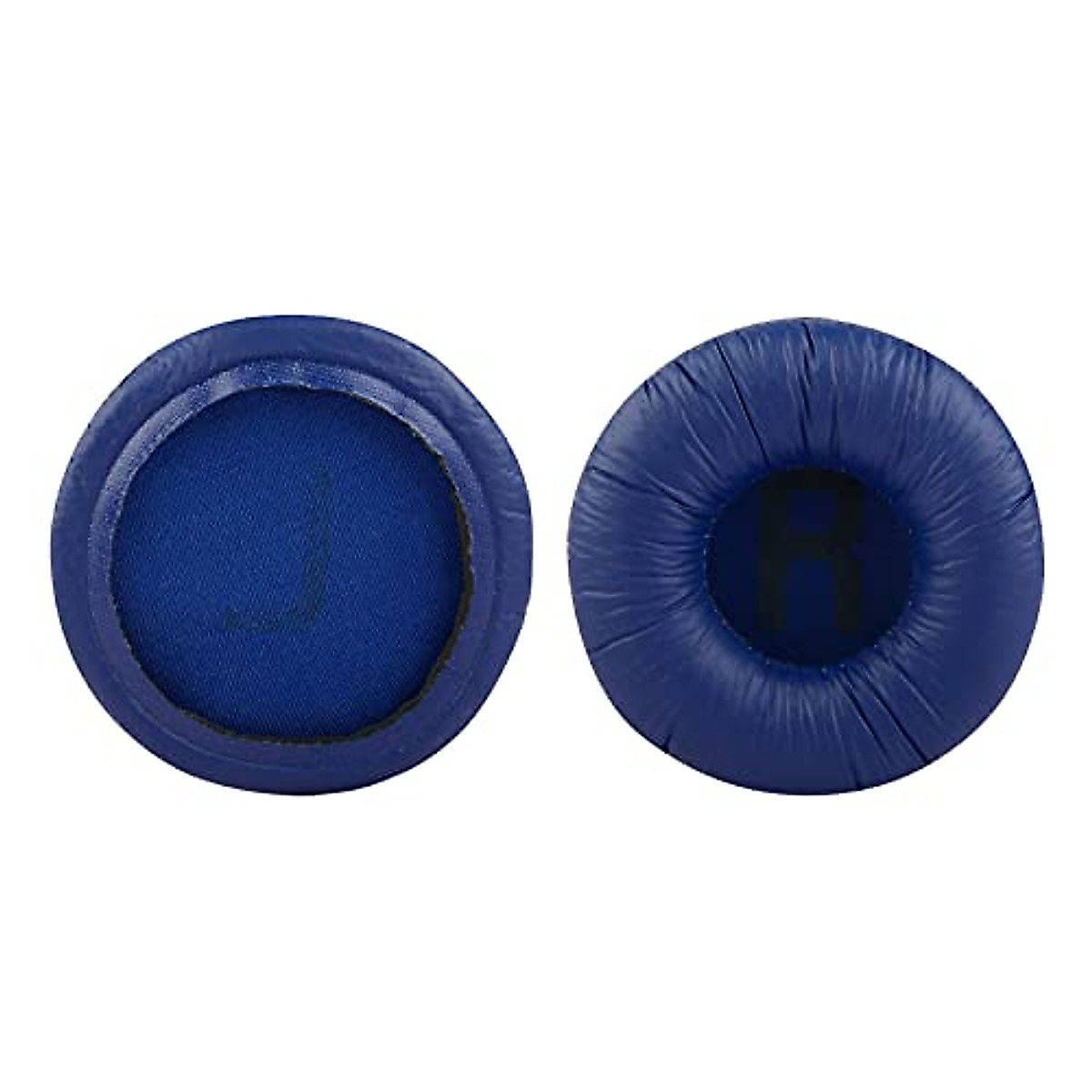 Geekria QuickFit Leatherette Replacement Ear Pads for JBL JR300, JR300BT, T450BT, T500BT, Tune 500, Tune 500BT, Tune 510BT, Tune 600BTNC Headphones Ear Cushions, Headset Earpads (Blue)
