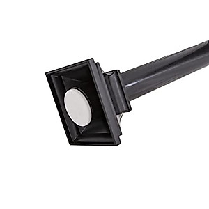 Interior Living 42-72 in. Adjustable Decorative Standard Shower Rod, Black