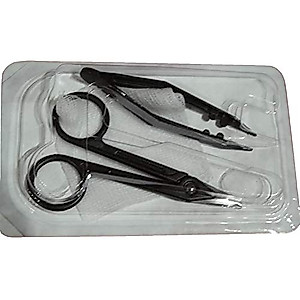Dukal Single Use Suture Removal Kit. Sterile Suture Removal Trays. Extra Protection Against Cross Infection. Sterile Scissors, Suture Forceps and Gauze Pad. Disposable Suture Removal Pack.