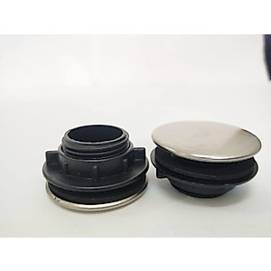 3 Pieces Brushed Stainless Steel Kitchen Faucet Hole Cover Sink Tap Hole Cover Soap Dispenser Cover（1.1 to 1.6 Inch in Diameter）