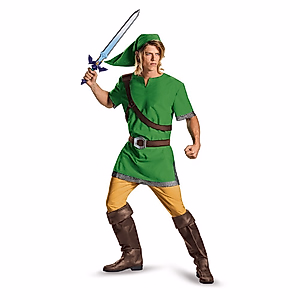 Disguise Men's Link Classic Adult Costume, Green, XX-Large