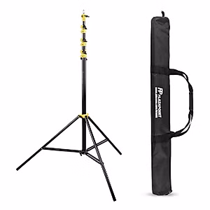 Flashpoint 13' Yellow Color Coded Pro Air Cushioned Heavy Duty Light Stand for Photography, Lightwight and Durable Portable Photography Light Stand Tripod is Suitable for Pro Photography