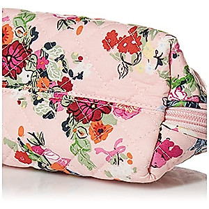 Vera Bradley Women's Cotton Clamshell Cosmetic Makeup Organizer Bag, Cozy Plaid, One Size