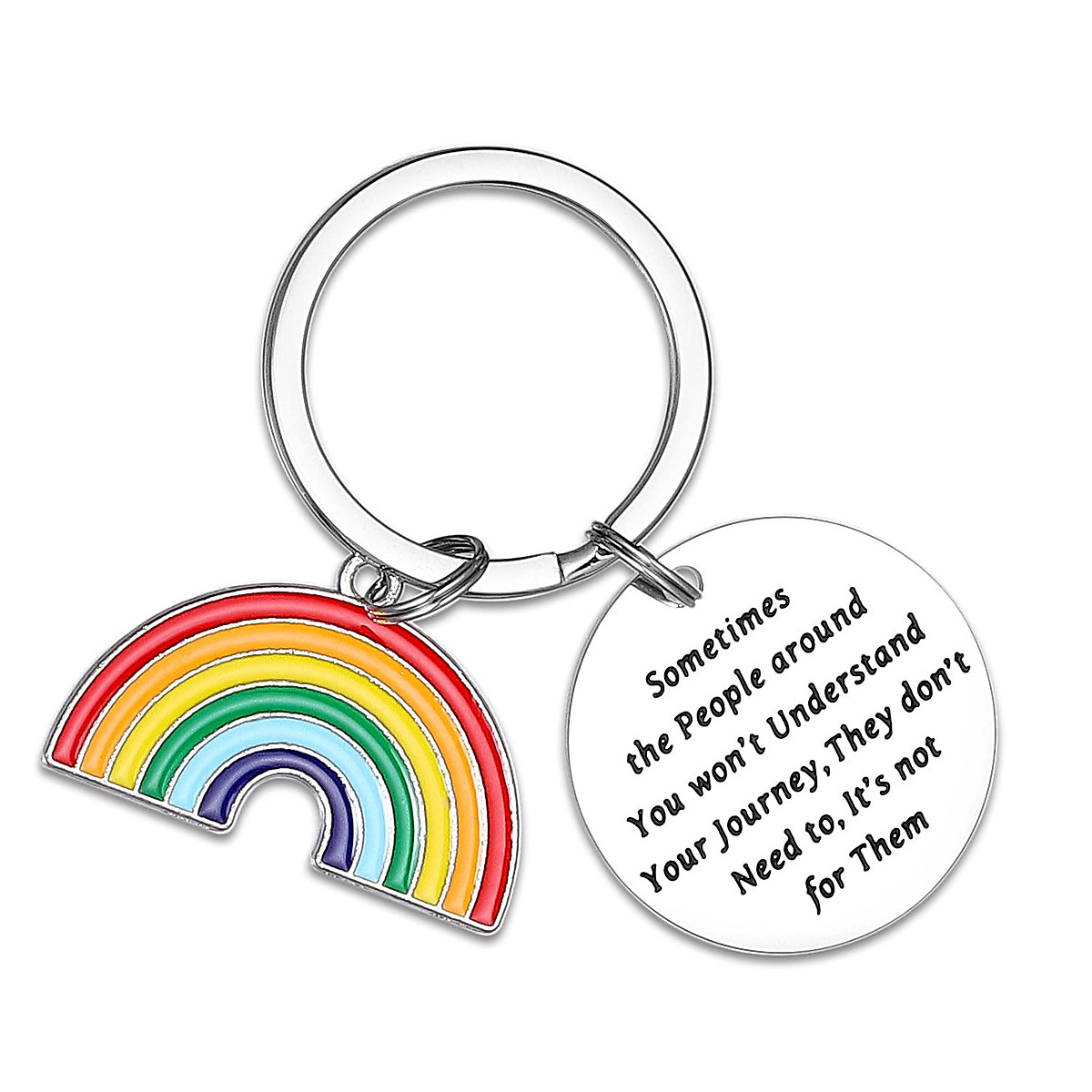 Kivosliviz Lgbt Keychain Gifts Gay Pride Key for Men Him Her Some People are Gay Keyring Lesbian Jewelry Women Gay Pride Gay Keychains