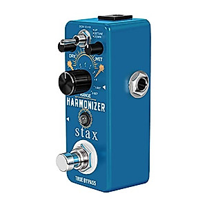 Stax Harmonizer Guitar Pedal Digital Guitar Effect Pedal Harmony Pitch Shifter Detune for Electric Guitar Bass Mini Size True Bypass