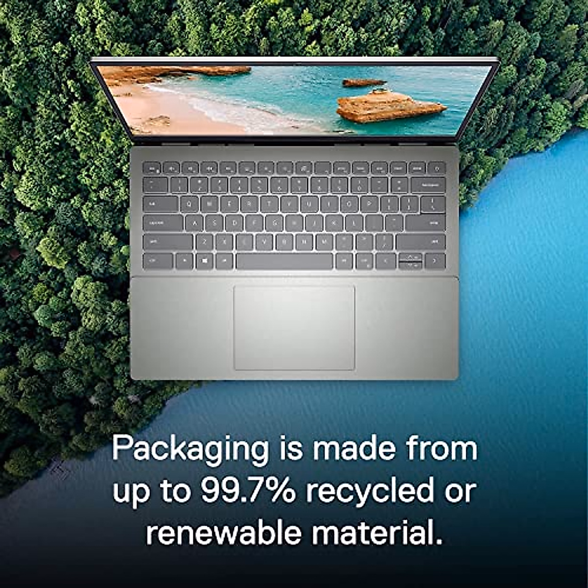 Dell 2023 Newest Inspiron 14 5425 Laptop, 14" FHD Display, AMD Ryzen 7 5825U, 32GB RAM, 1TB SSD, AMD Radeon Graphics, Wi-Fi 6, Bluetooth, Pebble Green, Window 11 Pro, Bundle with JAWFOAL