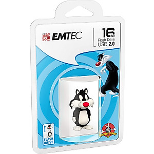 Emtec ECMMD16GL101 - USB 2.0 Flash Drive - 16 GB, 16 Go - Licence Range - L100 Collection - Looney Tunes - Sylvester - 3D Gum