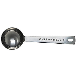 Ghirardelli Sweet Ground Dark Chocolate & Cocoa Powder, 3 Pound Can (Pack of 1) with Ghirardelli Stamped Barista Spoon