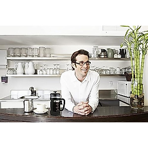 Easyworkz French Press 34 oz Coffee Tea Maker with Borosilicate Glass,Soft Grip Handle