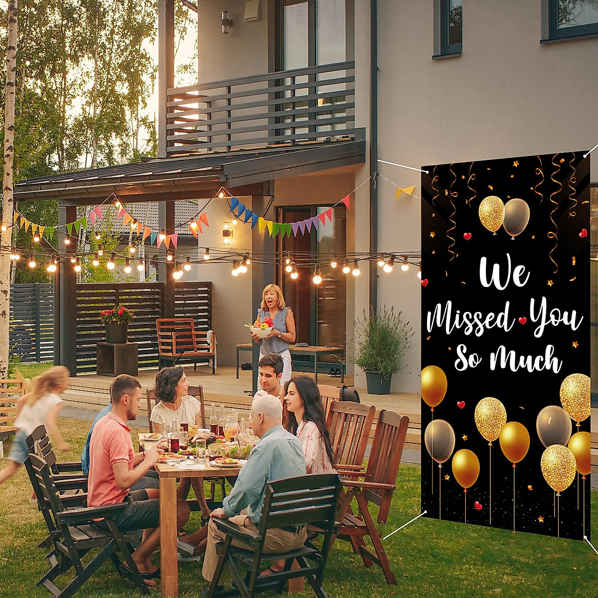 Kimini-Ki We Missed You So Much Door Banner, Going Away Farewell Banner, Co-worker Retirement Welcome Home Military Returning Party Sign