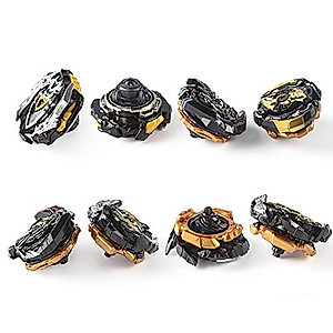 ROKK NOW Metal Fury Bey Battle Burst Gyro Attack with Starter Battle Arena, Launchers & Includes 4 Bay Battling Metal Gyro Bey Battle Top Blades for Adults, Boys & Girls