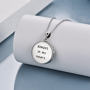 URONE Urn Necklaces for Ashes 925 Sterling Silver Abalone Shell Tree of Life Cremation Jewelry for Ashes Memory Jewelry for Women Men