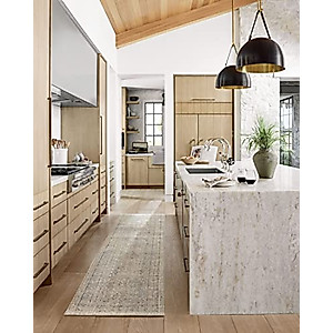 LOLOI Amber Lewis Alie Collection ALE-03 Taupe/Dove 11'-6'' x 15'-7'', 0.13'' Thick Area Rug