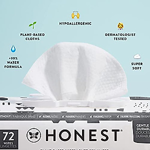The Honest Company Baby Wipes - 720 Count, 72 Count (Pack of 10)