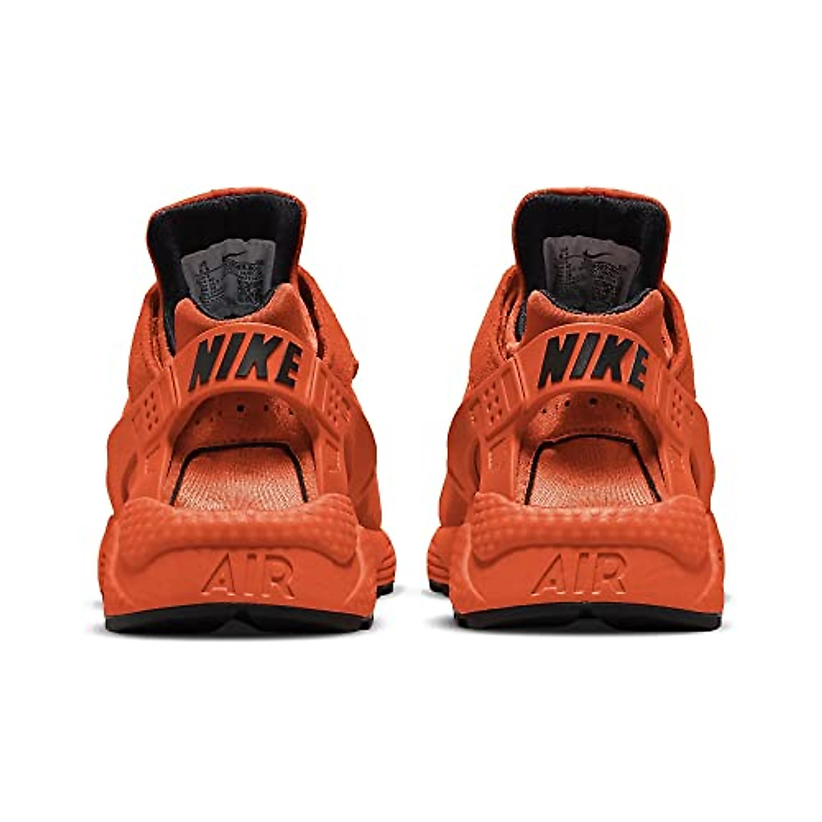 Nike Womens Air Huarache Run Sneakers, Rush Orange/Black/Guava Ice, 6 US