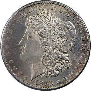 1878 S Morgan Dollar AU About Uncirculated 90% Silver $1 US Coin Collectible