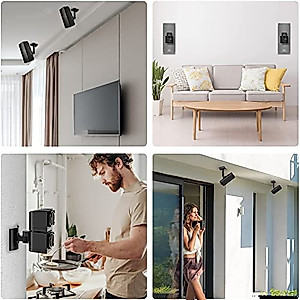 KJDiSRPin UB-20 Wall Bracket Series II for All Bose Cinemate Lifestyle Speaker Ceiling Mount,Steel Speakers Brackets Strong and Sturdy (Black)